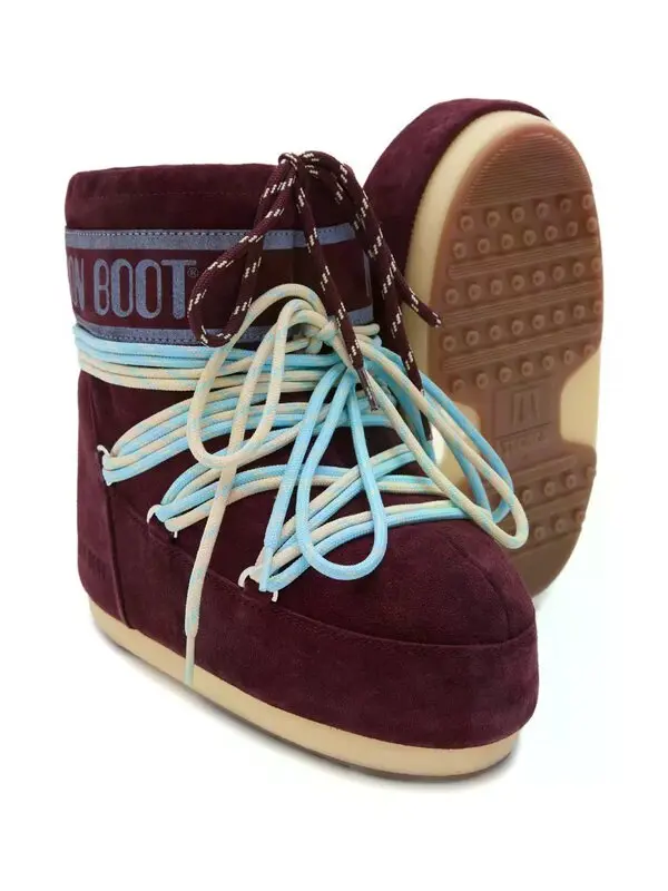 Moon Boot Icon Low Suede Boots - Red