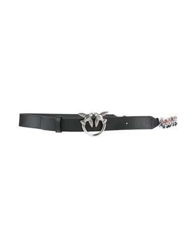 Pinko Love Birds Leather Belt - Black - 53% Off | Editorialist display picture 3
