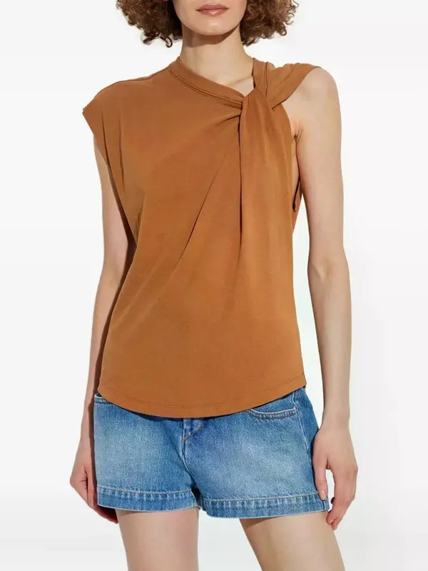 Isabel Marant Étoile Nayda Twisted Top - Brown