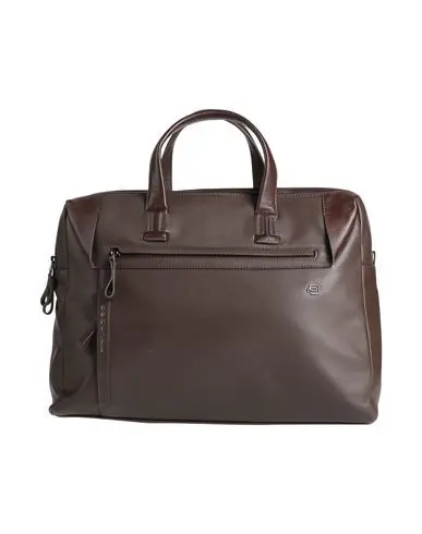 PIQUADRO Leather Computer Bag - Brown