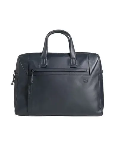 PIQUADRO Leather Computer Bag - Midnight Blue