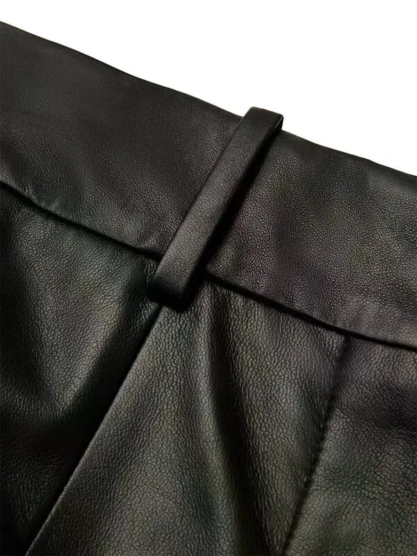 Bally Leather Straight-leg Trousers