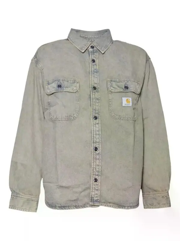 Carhartt Work In Progress Logo-patch Denim Shirt