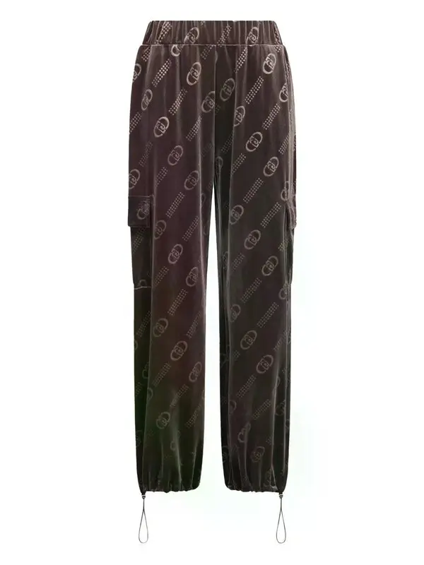 Liu Jo Logo Pattern Elastic-cuff Trousers