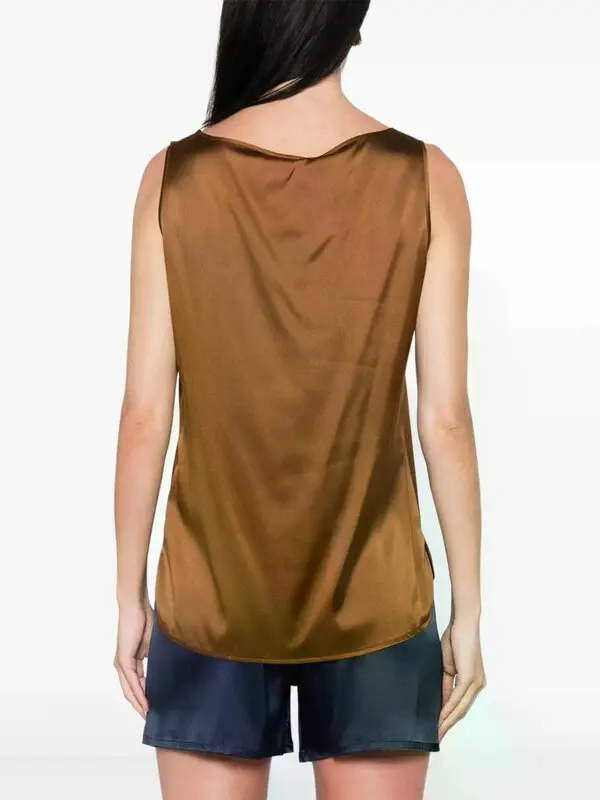 Max Mara Scoop-neck Top - Brown