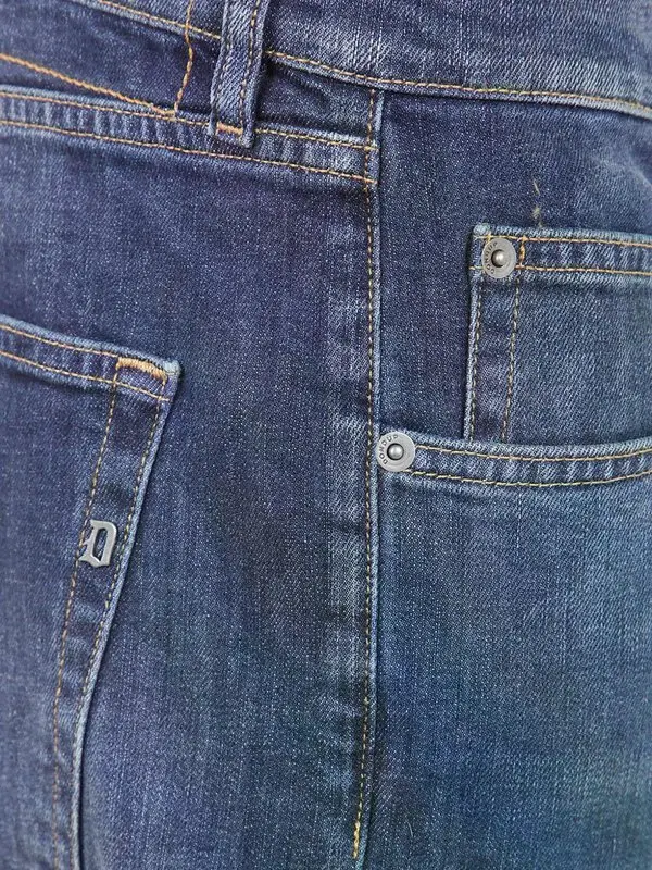 DONDUP Cuffed Denim Jeans - Blue