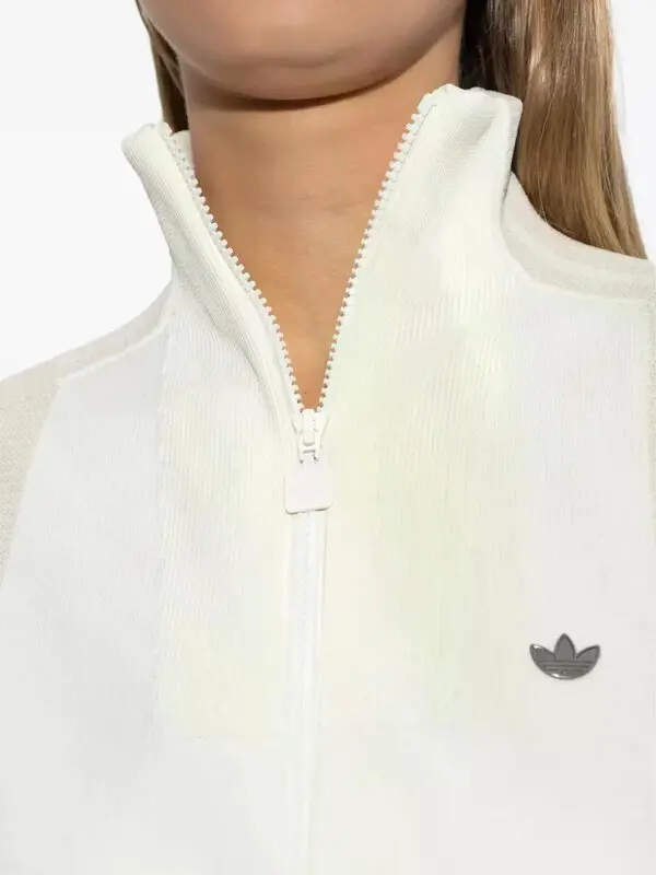 Adidas Zip-front Ribbed Cardigan