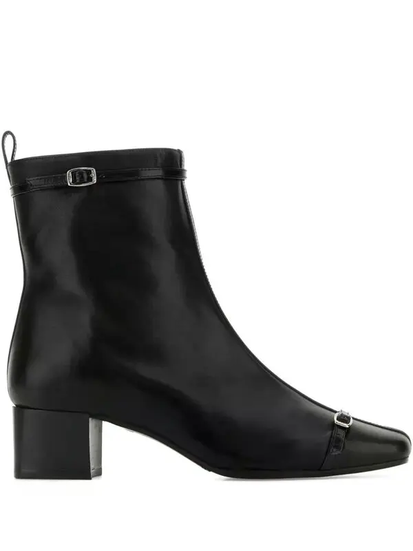 CAREL 50mm Buckle-strap Leather Ankle Boots