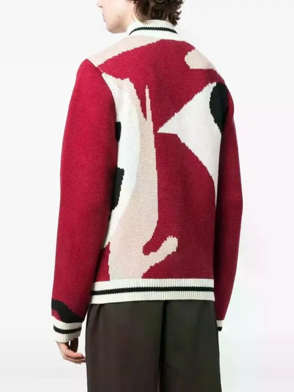 BETHANY WILLIAMS Abstract-floral Half-zip Sweater