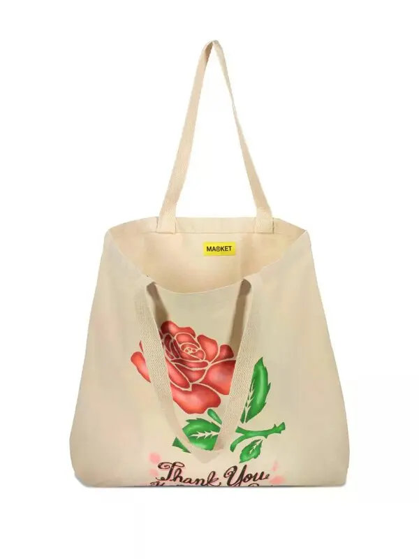 MARKET Rose-print Cotton Tote Bag