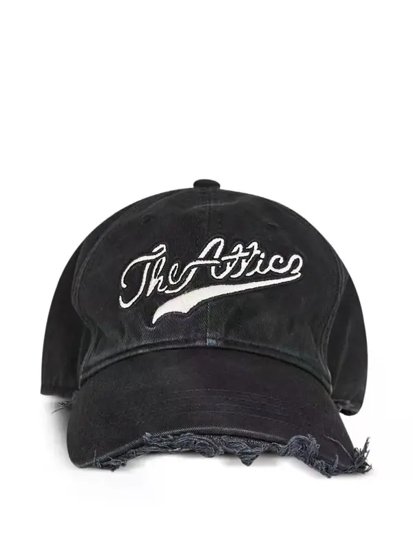 Attico Logo-embroidered Baseball Cap - Black