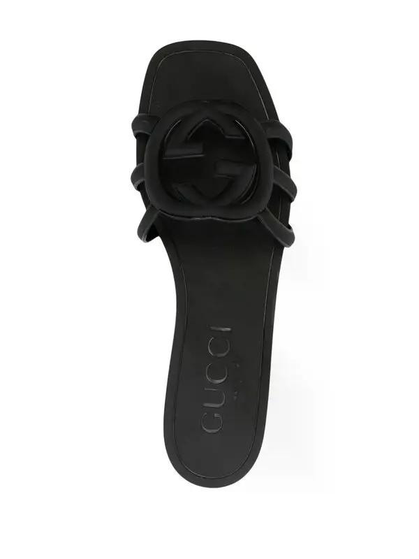 Gucci Interlocking G Slides - Black