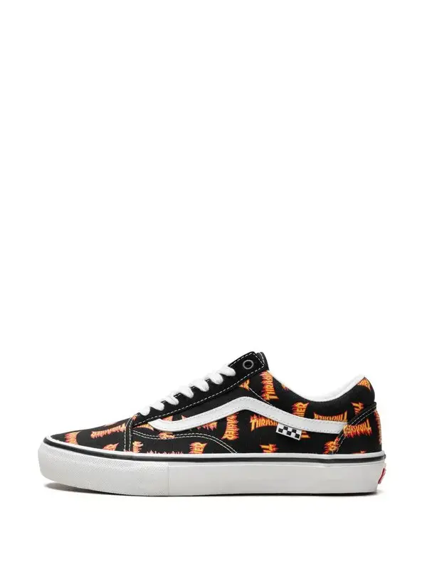 VANS X Thrasher Old Skool Flame Logo Sneakers - Black