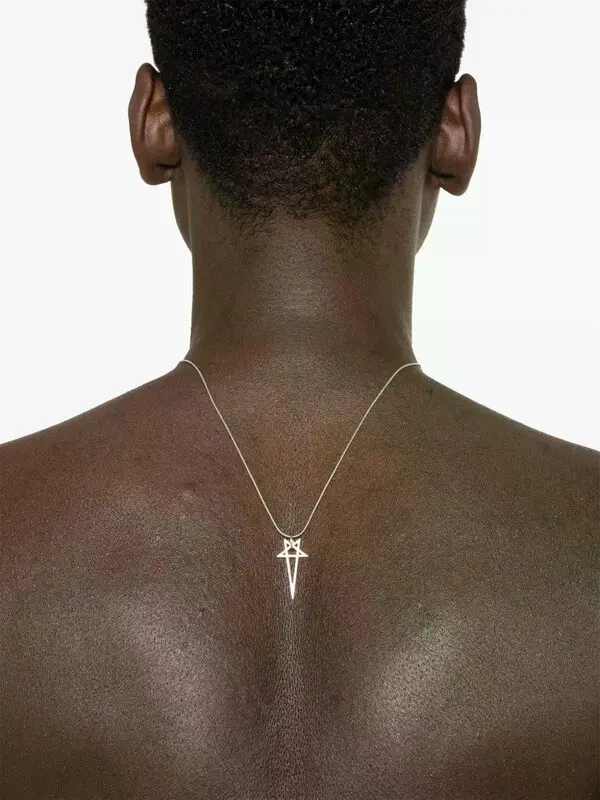 Rick Owens Pentagram Charm Necklace