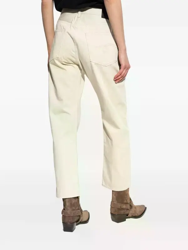 R13 Embroidered-pocket Straight-leg Jeans