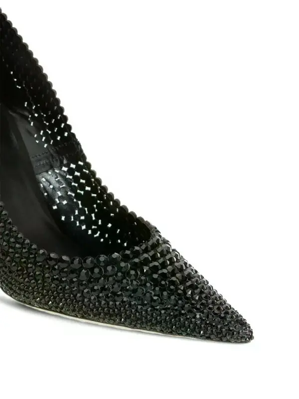 Rene Caovilla Crystal-embellished Pointed-toe Pumps