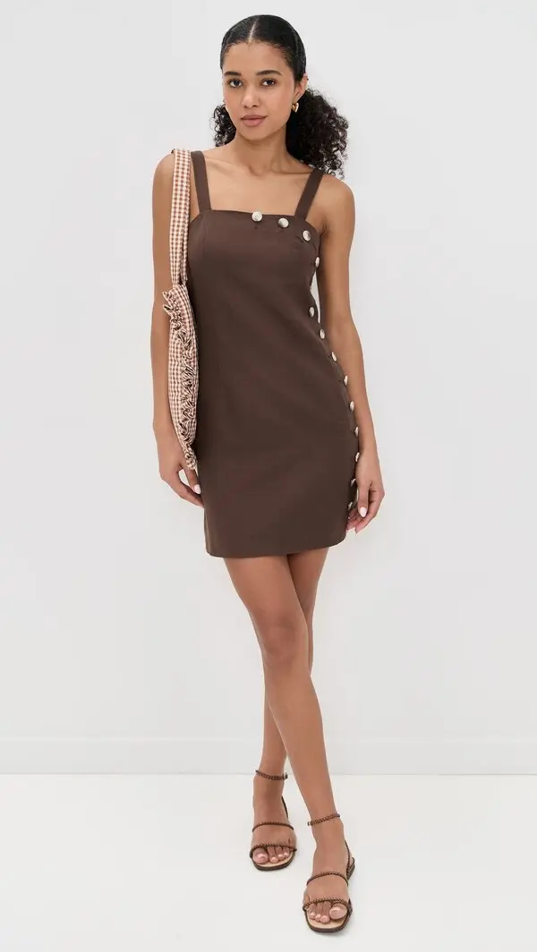 LE BOP Sylvie Mini Dress - Chocolate