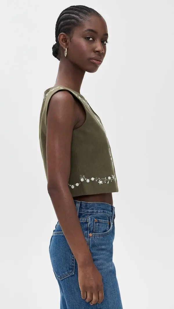 Line & Dot Brea Embroidered Top