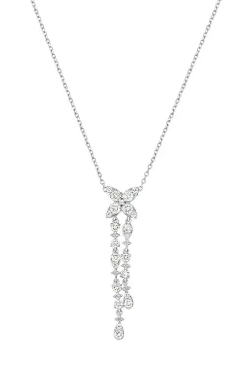 Bony Levy Getty Diamond Floral Pendant Necklace - 18k White Gold