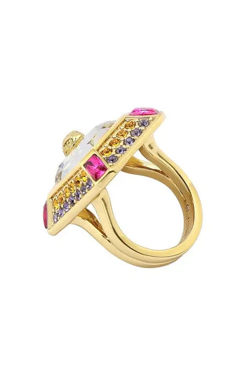 Kurt Geiger Stone Enamel Cocktail Ring