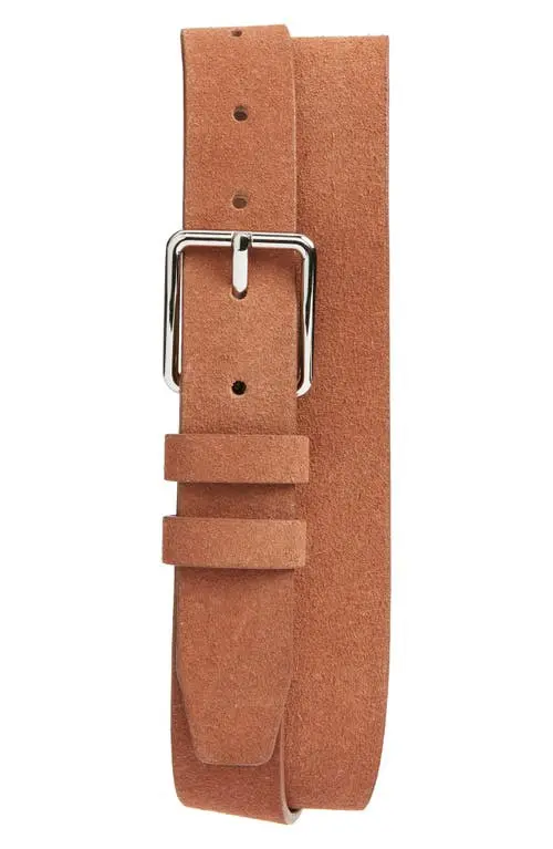Nordstrom Alfred Suede Belt - Bronze