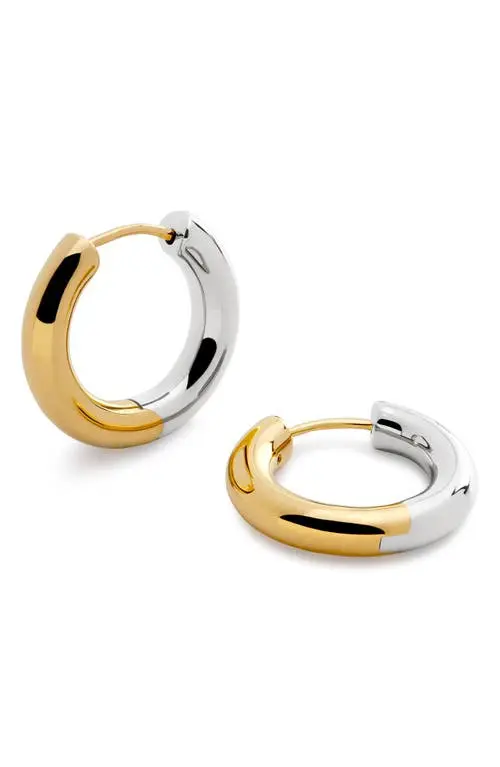 Monica Vinader Small Essential Tube Huggie Hoop Earrings - 18k Gold Vermeil/ss