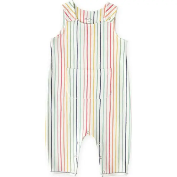 PEHR Stripe Organic Cotton Overall - Stripes Away Rainbow