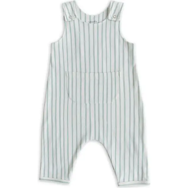 PEHR Stripe Organic Cotton Overall - Stripes Away Sea