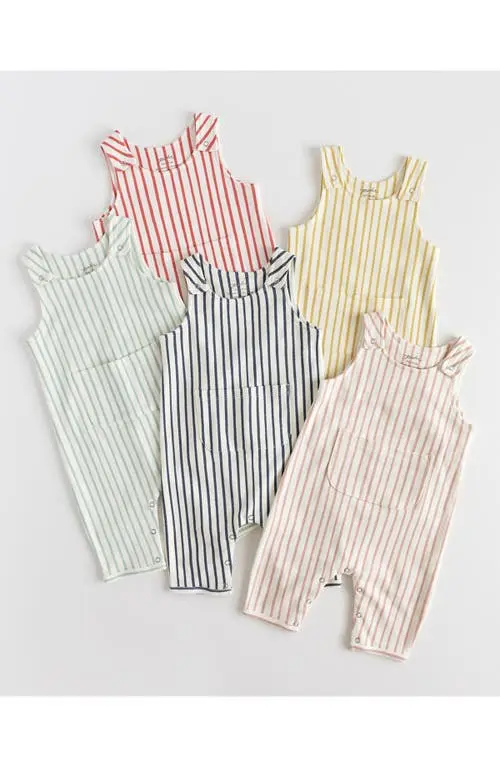 PEHR Stripe Organic Cotton Overall - Stripes Away Sea
