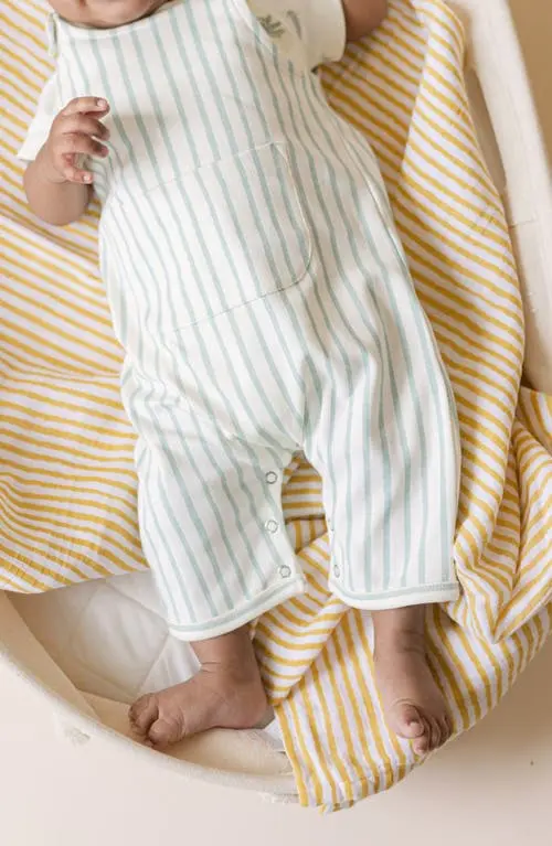 PEHR Stripe Organic Cotton Overall - Stripes Away Sea