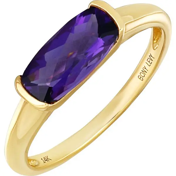 Bony Levy Stackable Gemstone Ring - 14ky 13mix0.67