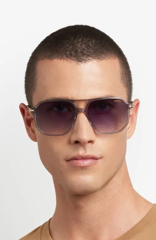 Carrera Eyewear 59mm Double Bridge Square Sunglasses