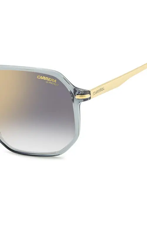 Carrera Eyewear 59mm Double Bridge Square Sunglasses