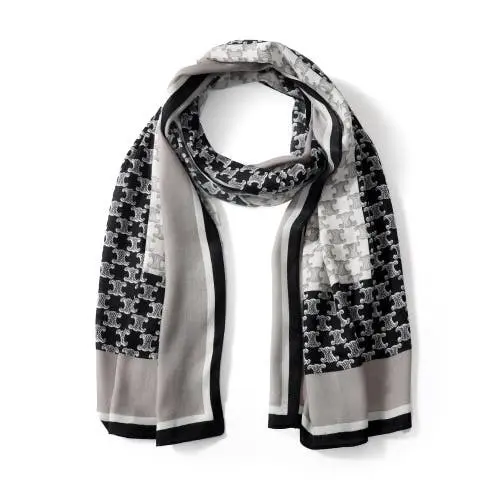 YOUZEY Lightweight Imitation Cashmere Scarf - Monochrome
