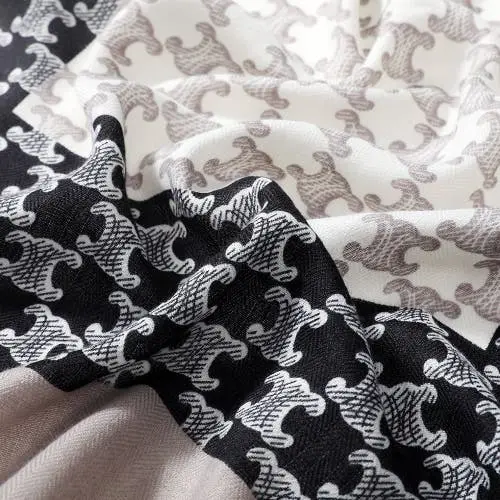 YOUZEY Lightweight Imitation Cashmere Scarf - Monochrome