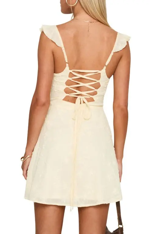 Princess Polly Landon Lace Trim Mini Dress