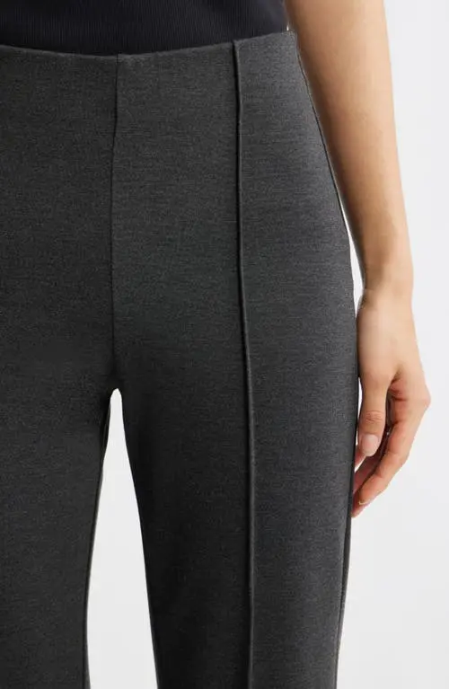 Nordstrom Ponte Knit Trousers - Grey Dark Heather