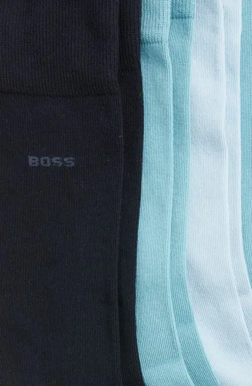 BOSS Assorted 5-pack Crew Socks - Blue Multi