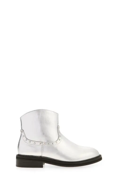 Nordstrom Florence Studded Bootie - Silver Metallic