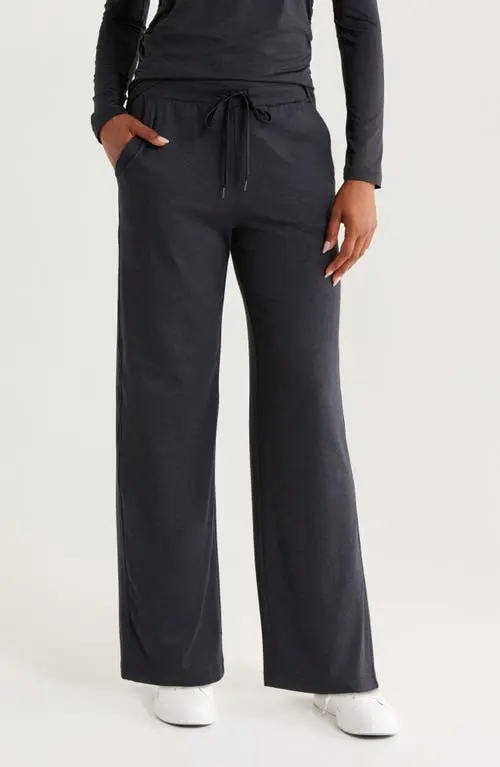 Zella Straight Leg Drawstring Pants - Black