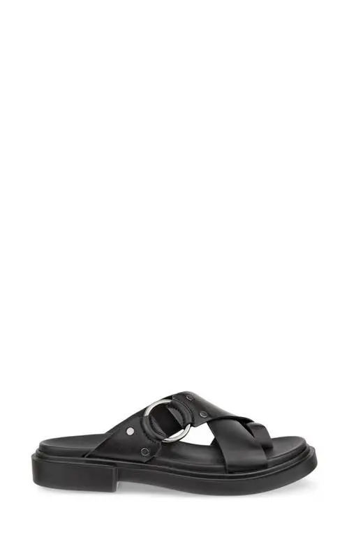 Ecco Metro Ring Slide Sandal - Black