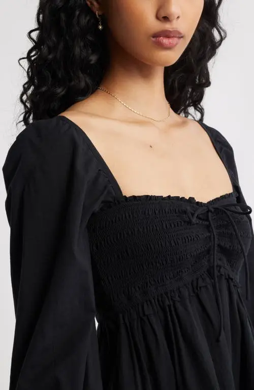 black a line velvet dress Women's Classic Black Floral Mini Dress + Fit and Flare main image 1