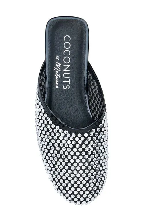 Matisse Karlie Rhinestone Mesh Mule - Black
