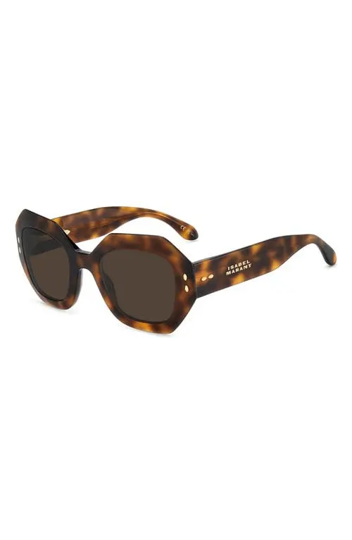 Isabel Marant 52mm Rectangular Geometric Sunglasses