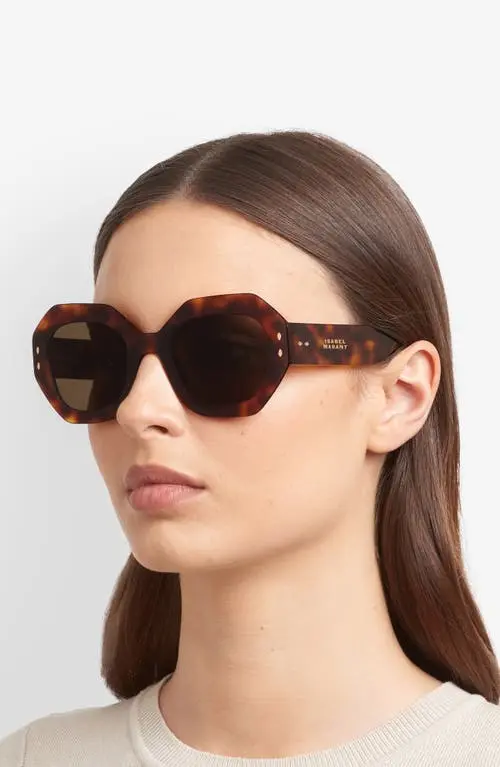 Isabel Marant 52mm Rectangular Geometric Sunglasses