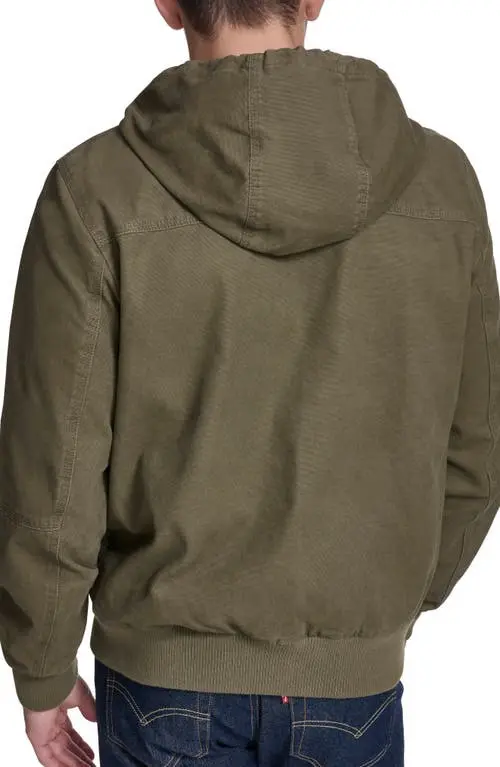 LEVI'S Lightweight Workwear Hooded Jacket - Olive Tree
