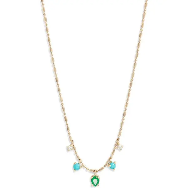 Zoe Chicco 14k Gold Emerald Necklace - Yellow Gold