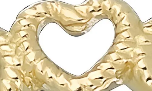 Bony Levy 14k Gold Open Hearts Ring