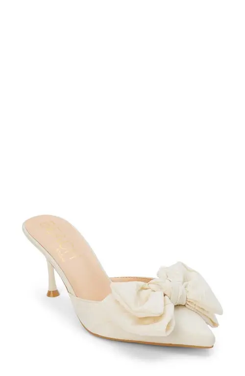 Matisse Goldie Bow Pointed Toe Mule - Cream