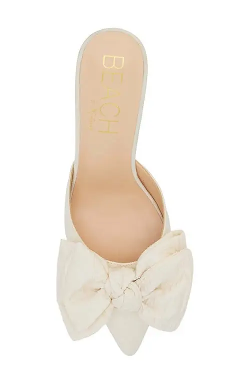 Matisse Goldie Bow Pointed Toe Mule - Cream